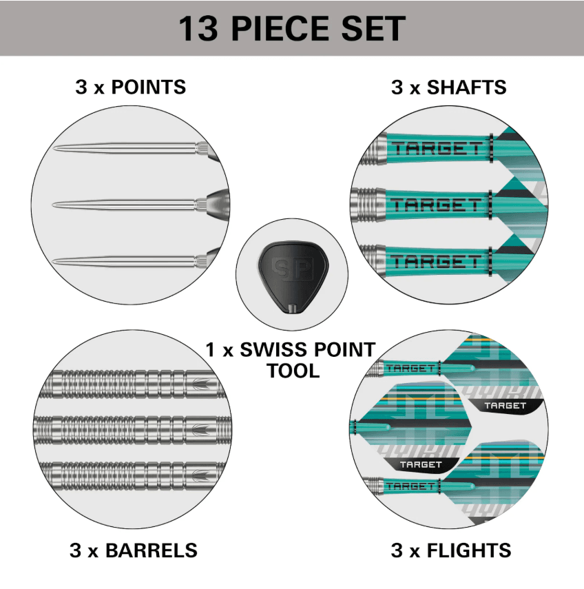 Target Darts Hydro 03 Swiss Point Darts 90% Tungsten - DartsGear4U